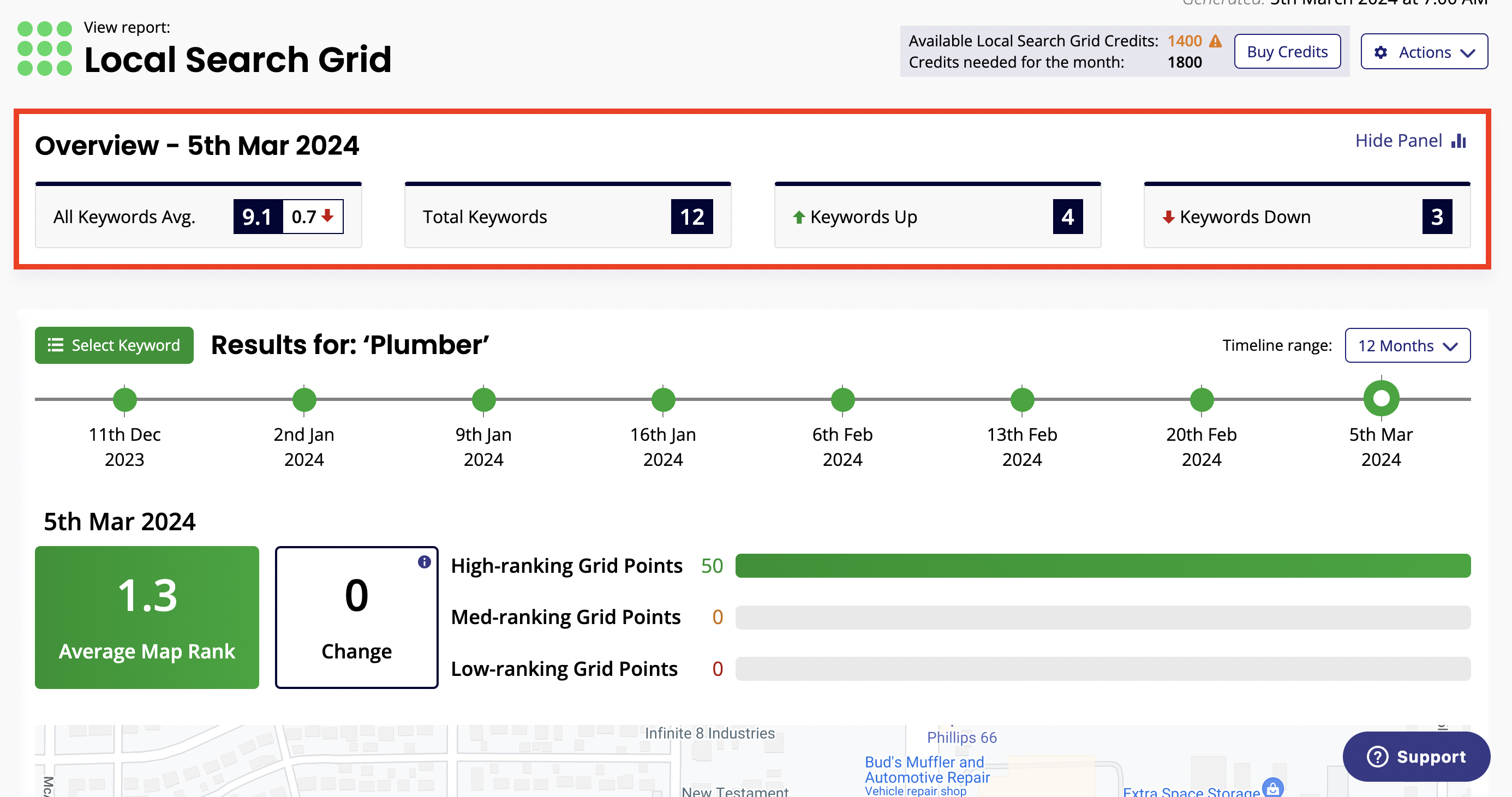 How do I understand a Local Search Grid report? – BrightLocal Help Center