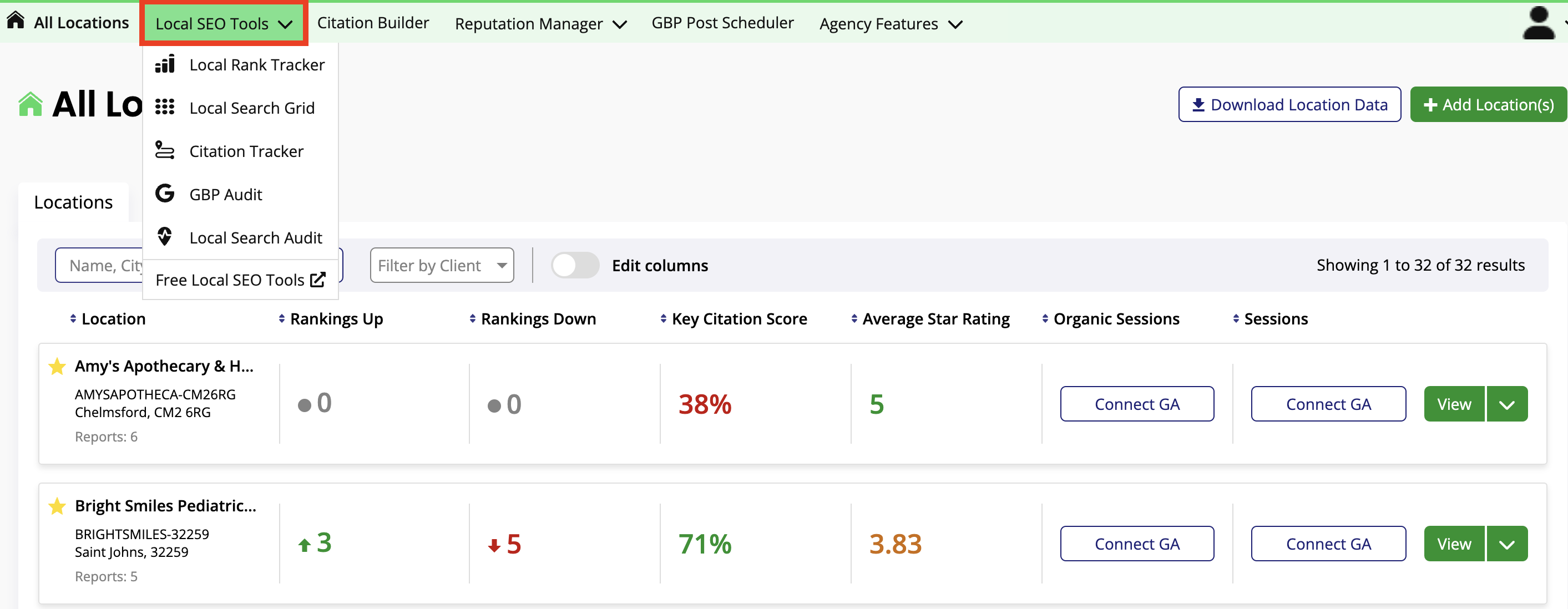 How do I create a Local Search Grid report? – BrightLocal Help Center
