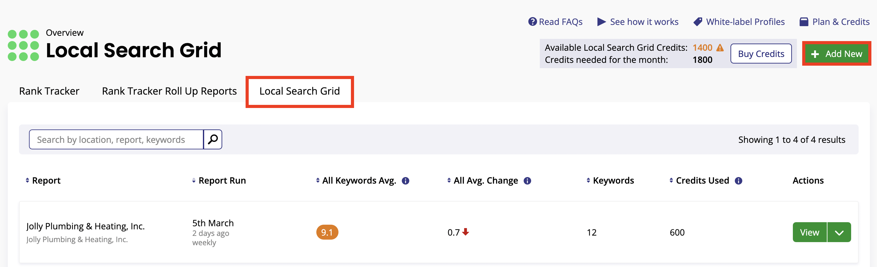 How do I create a Local Search Grid report? – BrightLocal Help Center
