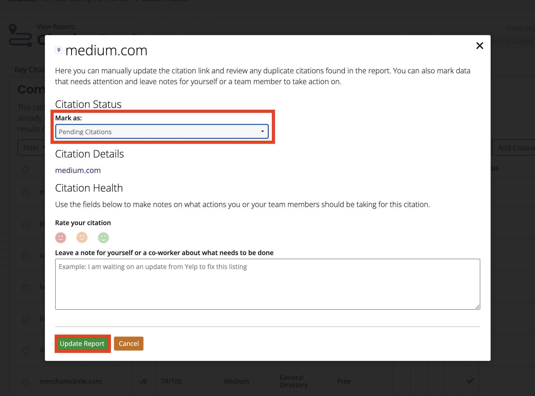 How do I use Citation Tracker to manage Pending Citations ...